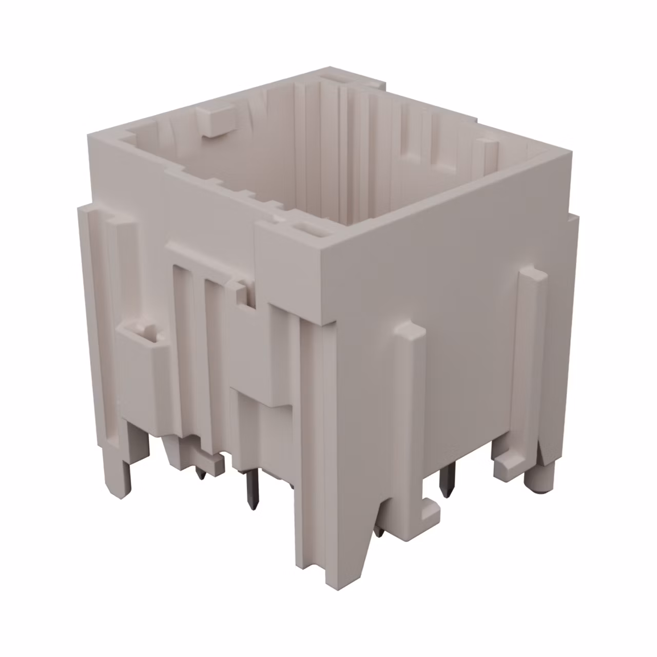 stAK50h Vertical Hybrid Header, 12 Circuits, Key 4, Gray, Tray for sale