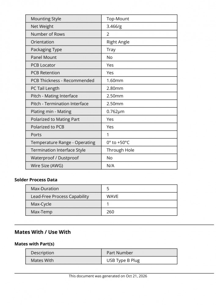 MOLEX 670688011 technical document, page 3