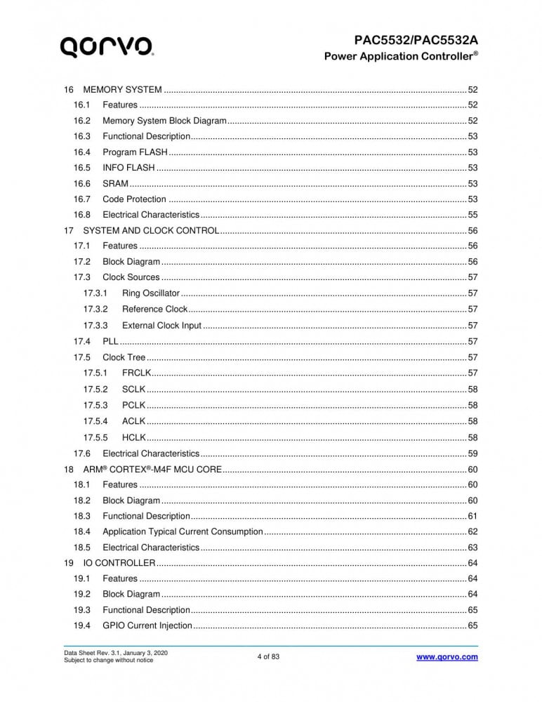PAC5532AQX datasheet page 4