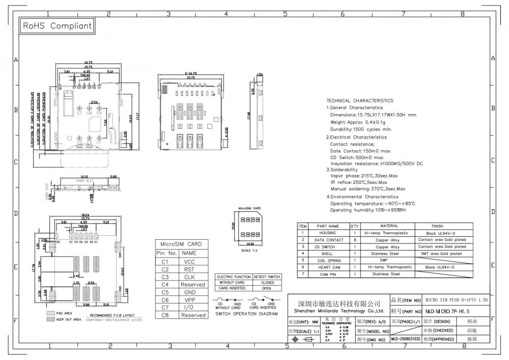 MLD-MICRO-7P-H1.5 technical drawing