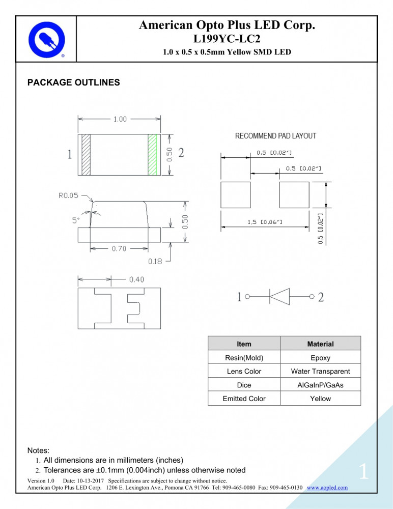 L199YC-LC2 datasheet page 1