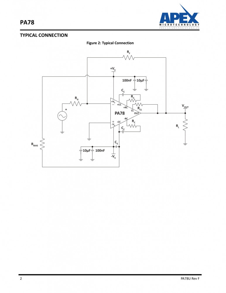 APEX PA78 datasheet page 2