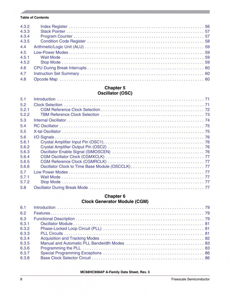 MC908AP32ACB datasheet preview page 8