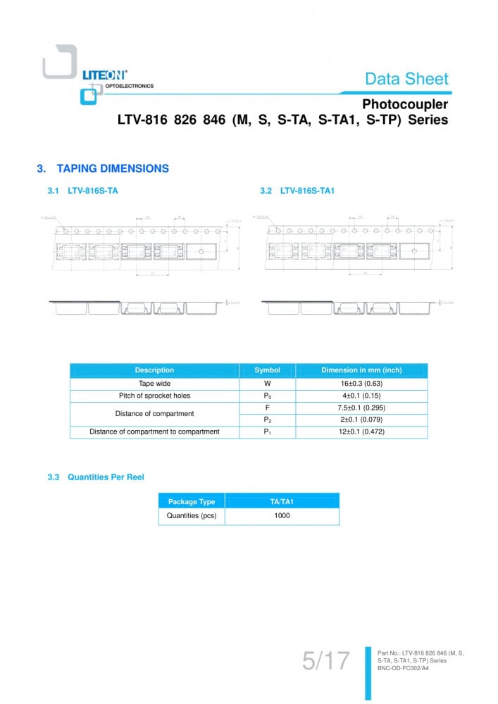 LTV-816 series datasheet page 6