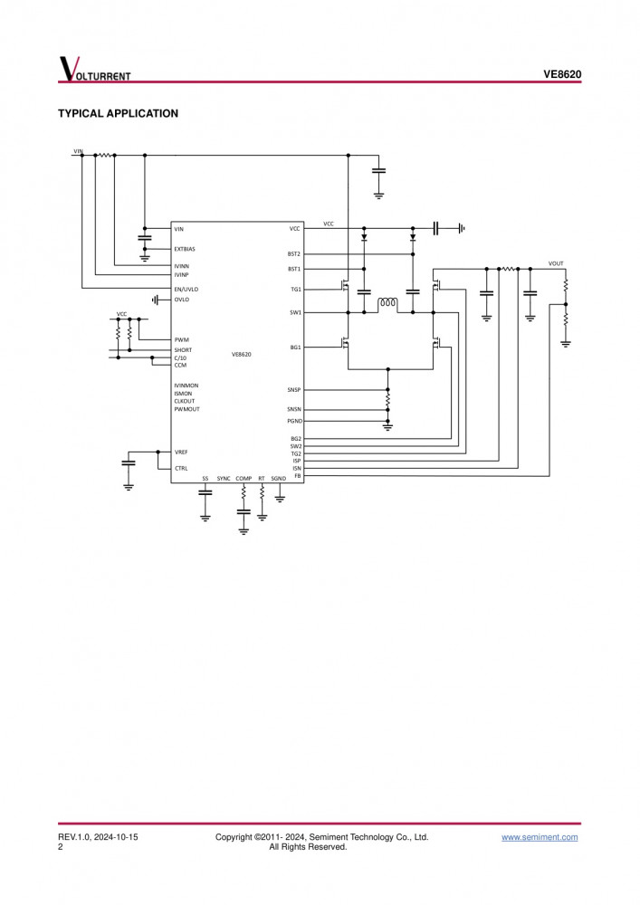 VE8620 datasheet page 2