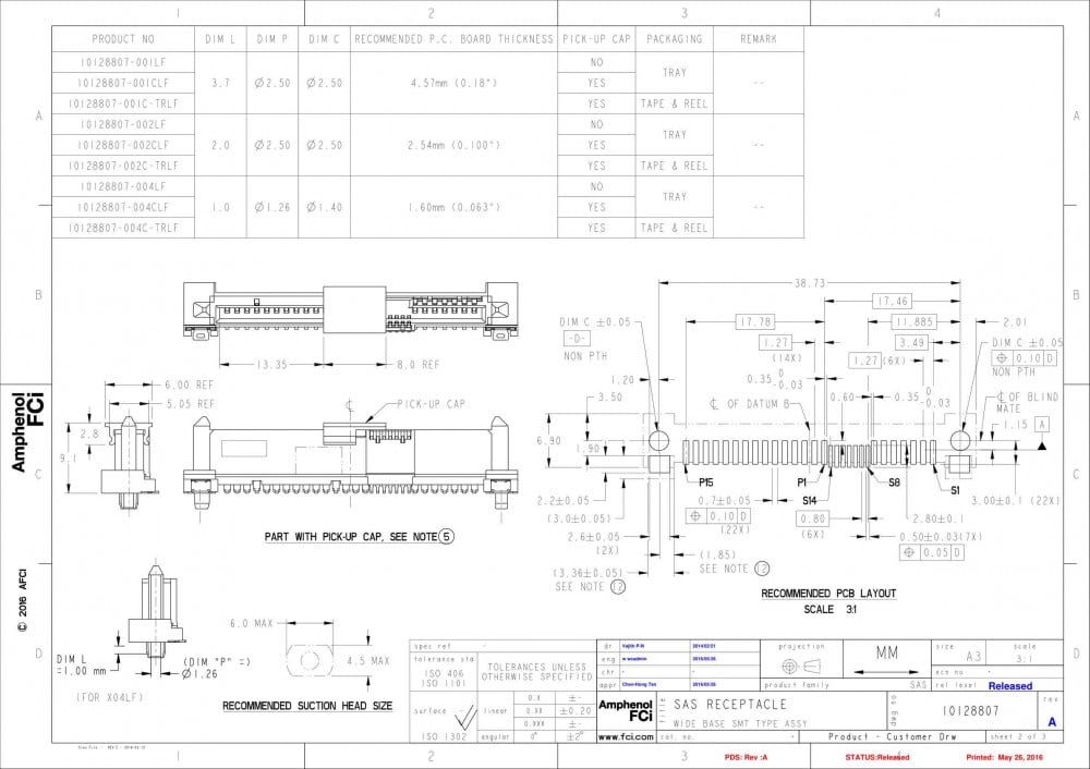 Amphenol 10128807 drawing page 2