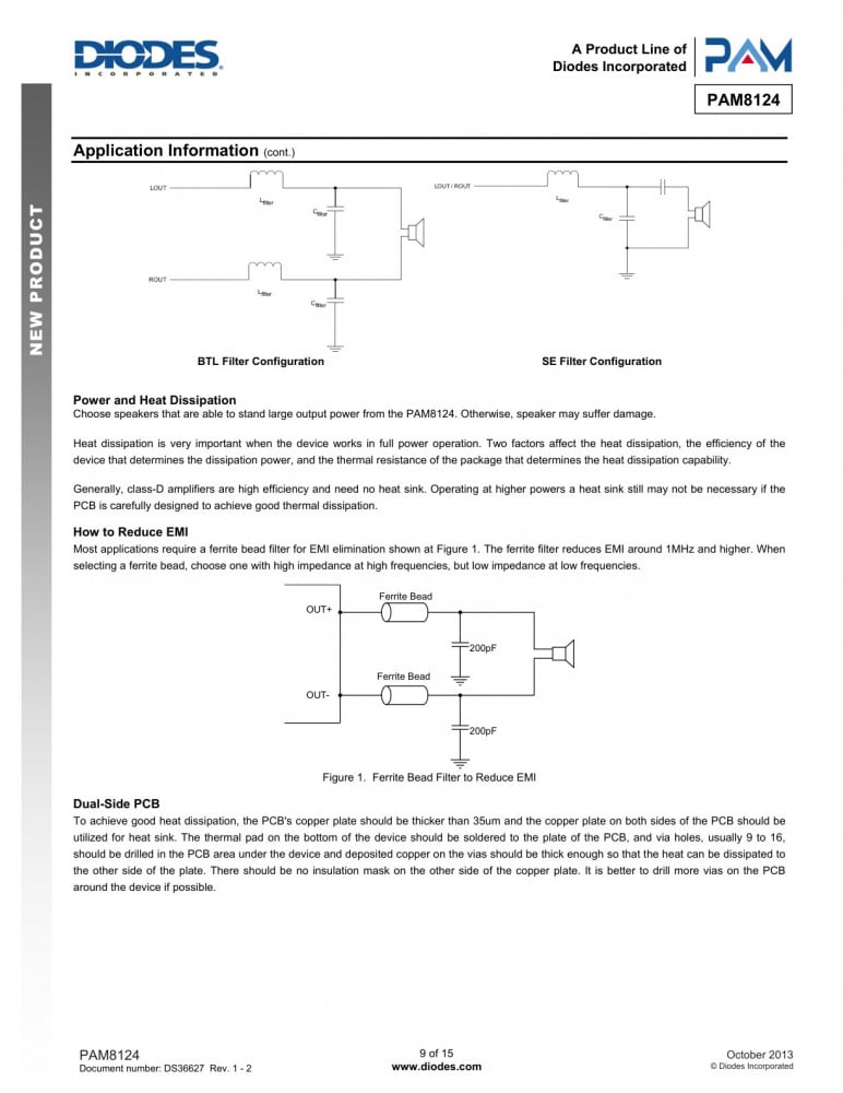 PAM8124RHR datasheet page 9