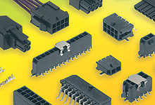 Micro-Fit 3.0 Right-Angle Header, 3.00mm Pitch, Single Row, 11 Circuits, with PCB Press-fit Metal Retention Clip, 0.76µm Gold Plating, Glow-Wire Capable, Black