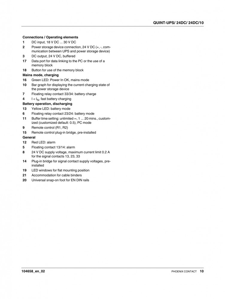 Product datasheet page 10