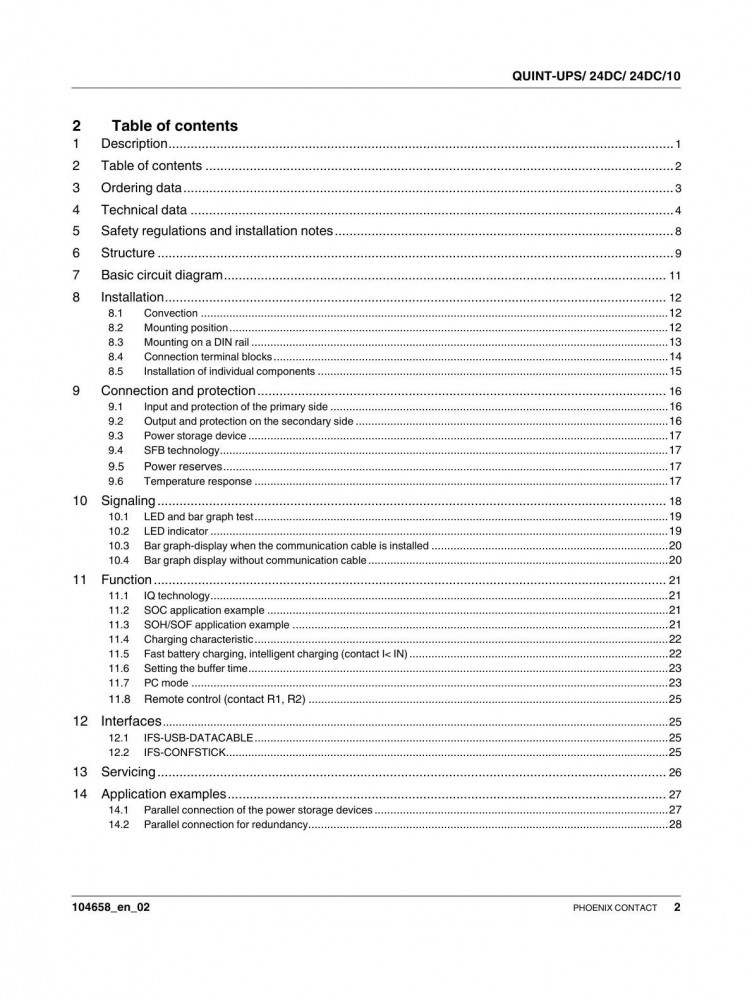 Product datasheet page 2