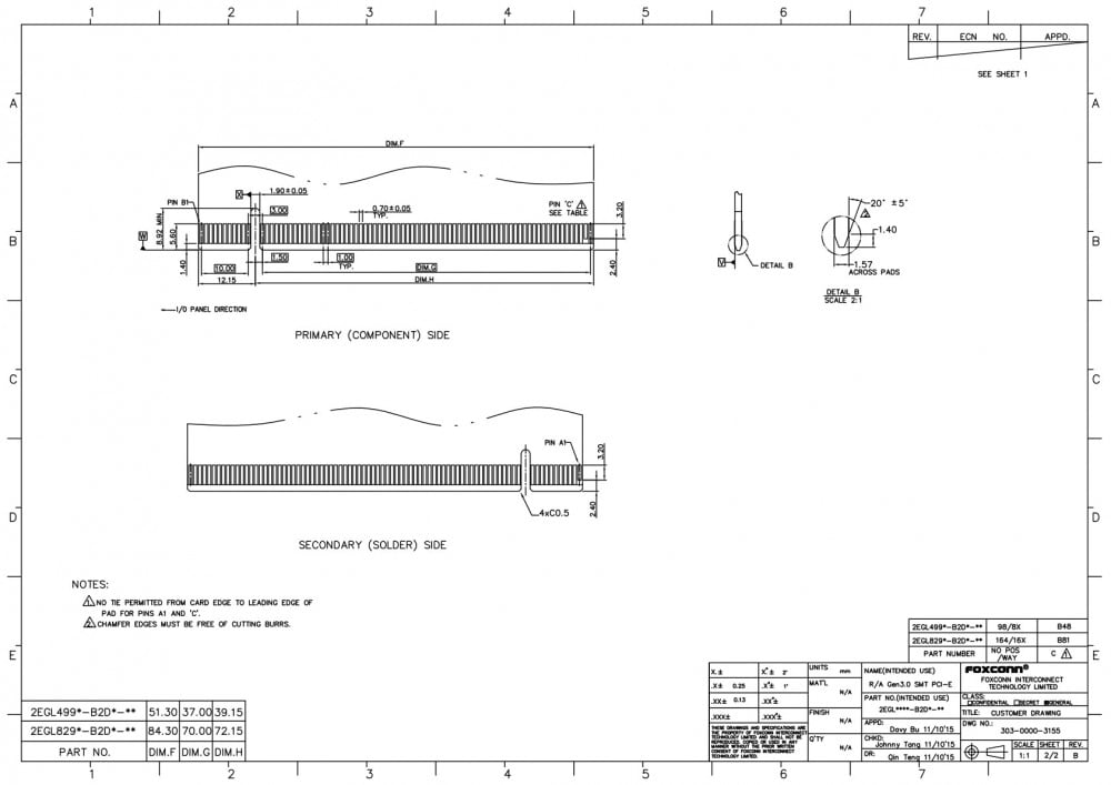 FOXCONN 2EGL4997-B2DM-4F customer drawing page 2