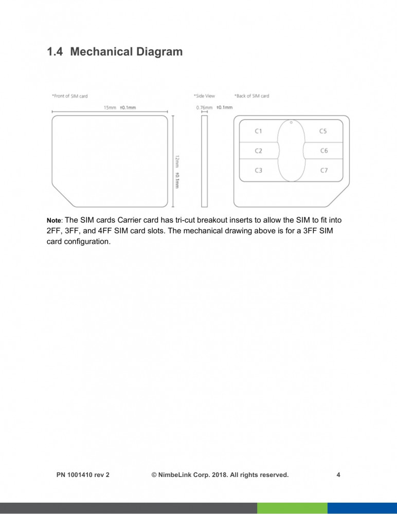 NL-SIM-VER-M1 datasheet page 4