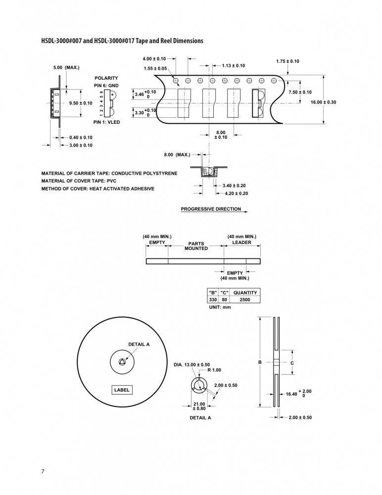 HSDL-3000 datasheet page 7