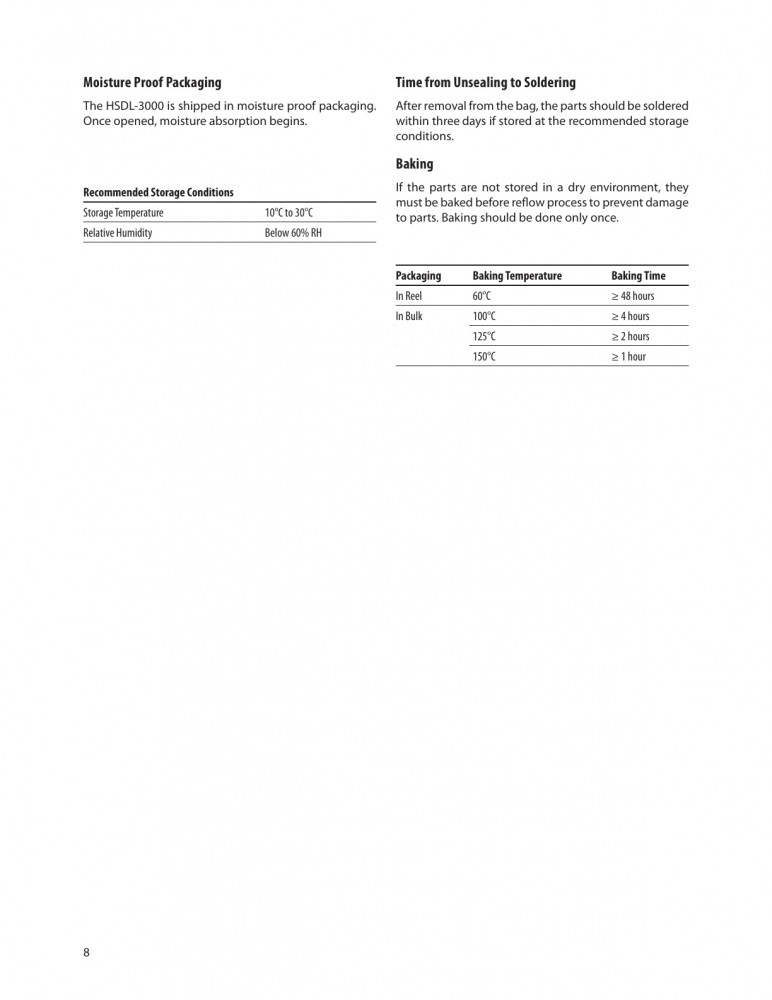 HSDL-3000 datasheet page 8