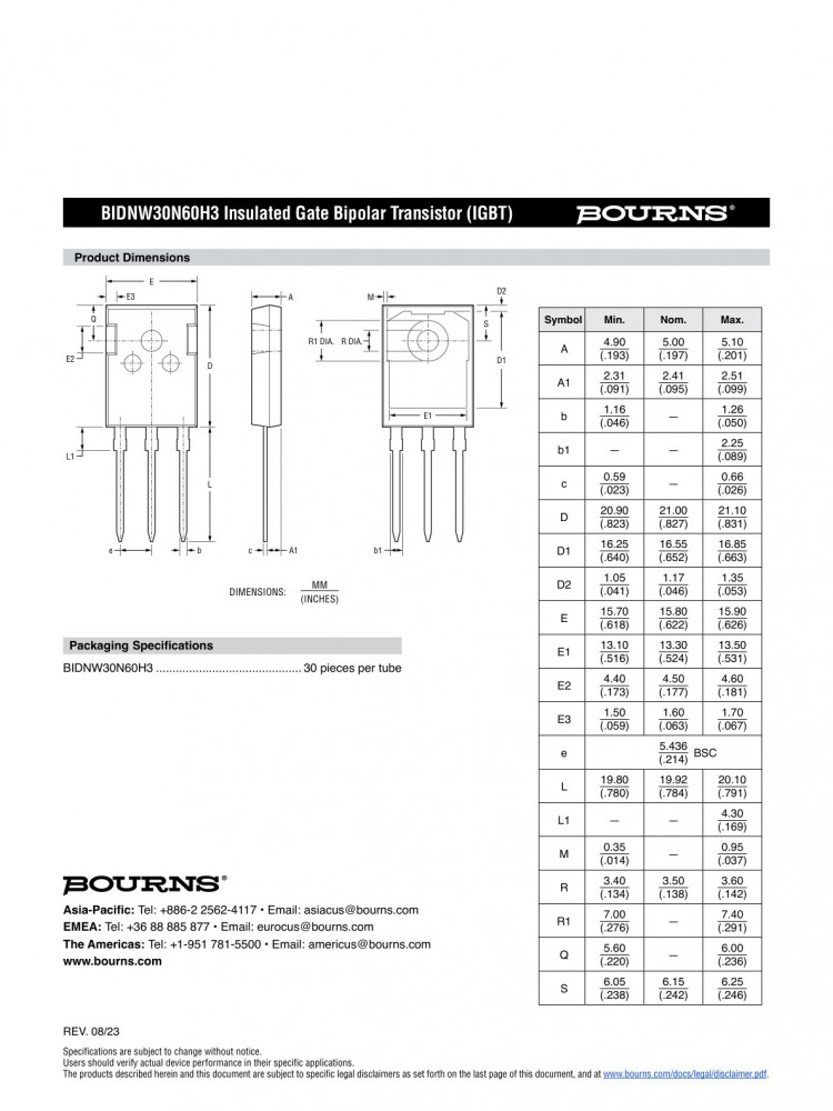 BIDNW30N60H3 datasheet page 9