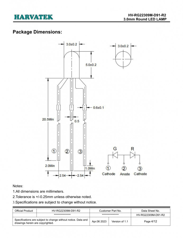 HV-RG22309M-D91-R2 datasheet page 4