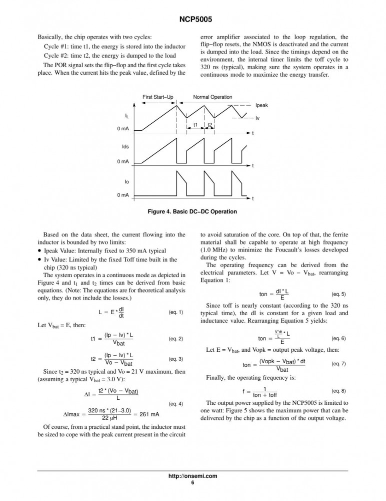 NCP5005 datasheet page 6