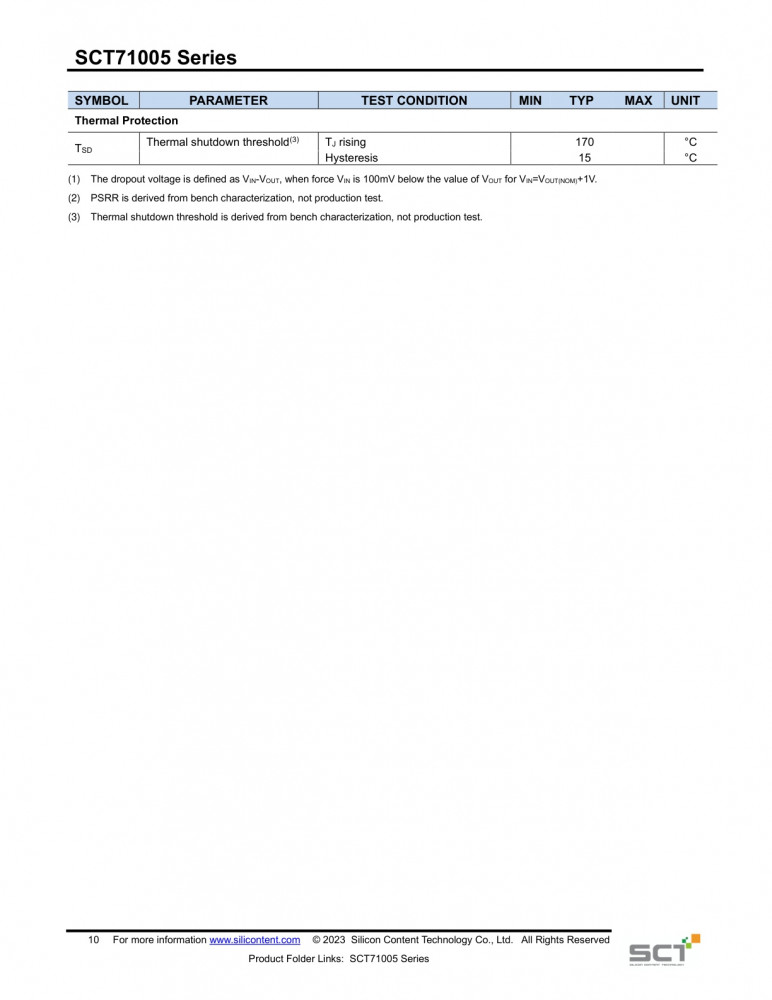 SCT71005 datasheet page 10