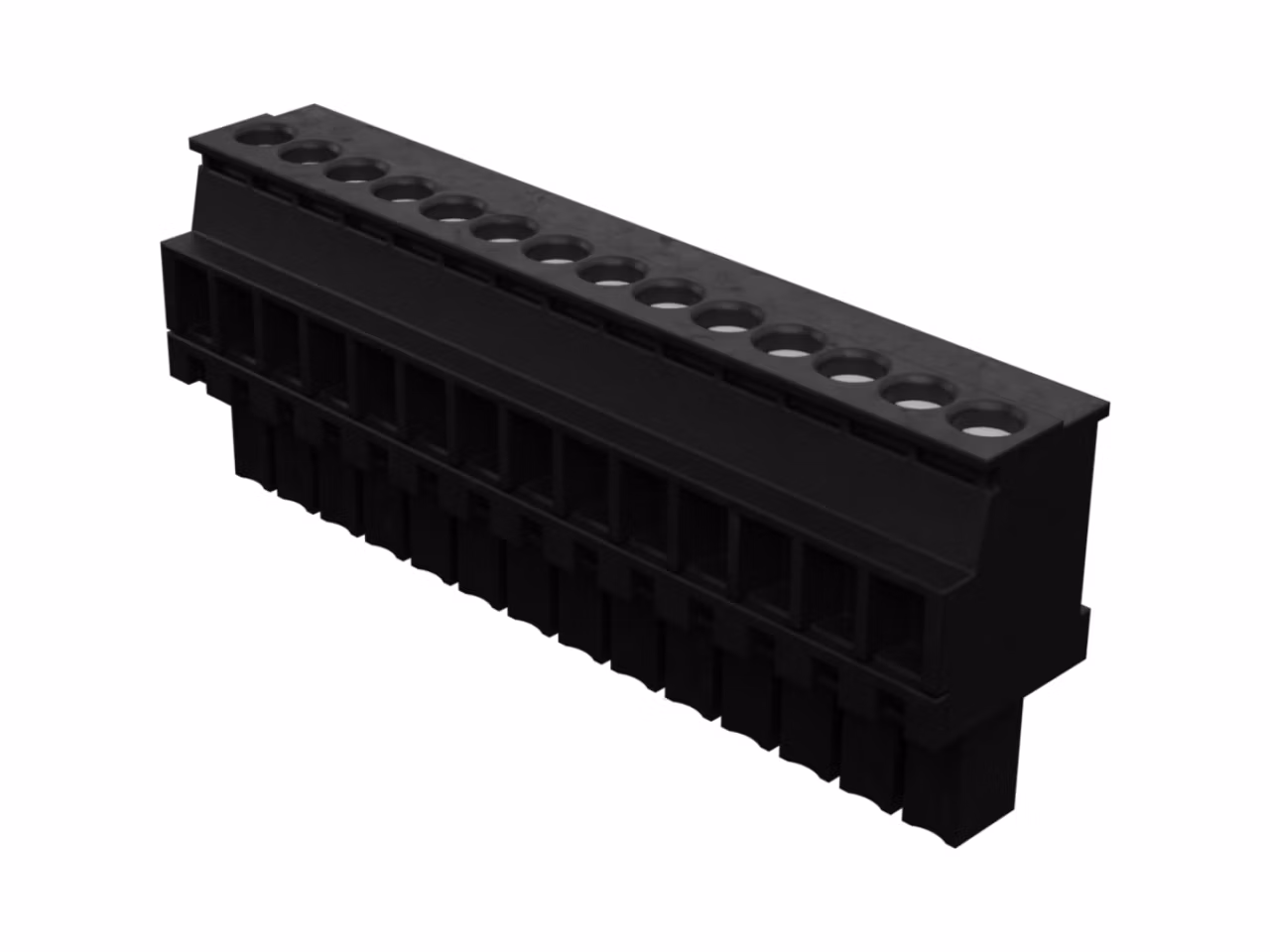 3.50mm Pitch Eurostyle Vertical Plug, with Reverse Imprinting, Rear Wire Entry, Black, 14 Circuits for sale