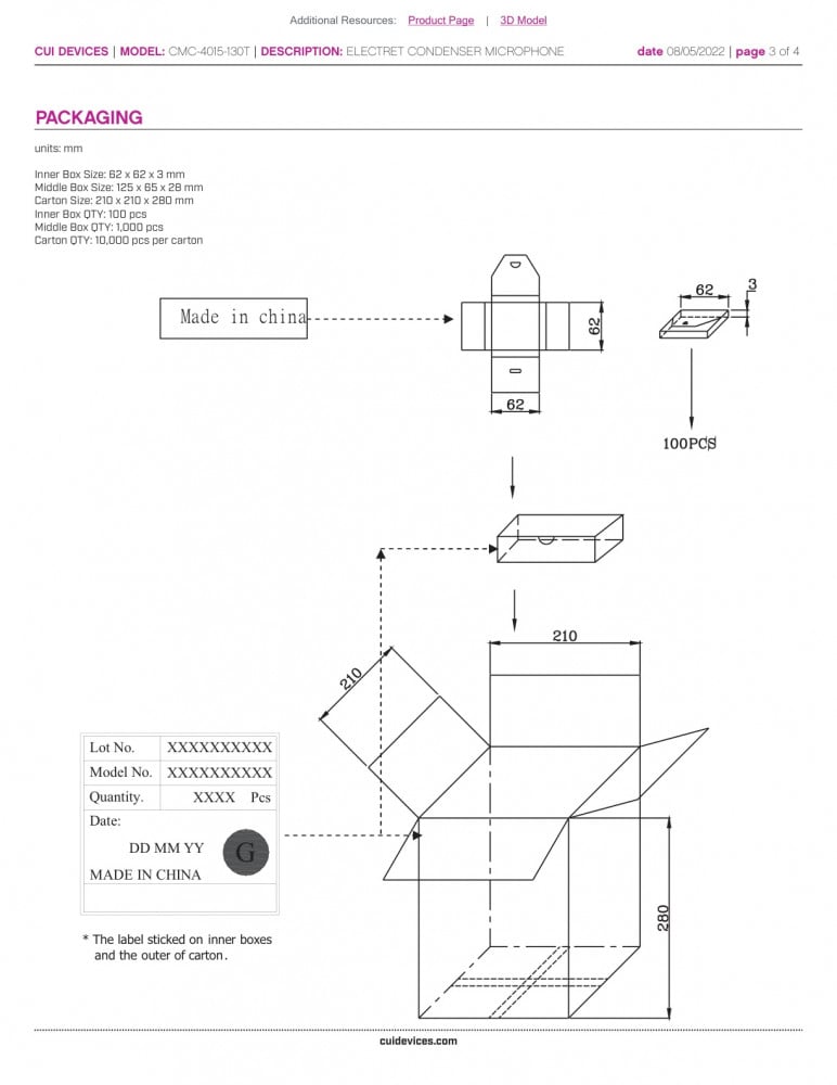 CMC-4015-130T datasheet page 3