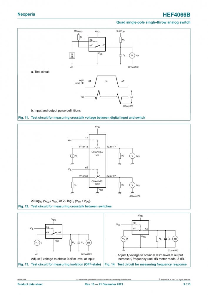 HEF4066B datasheet page 9