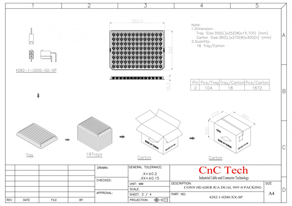 CNC Tech 4282-1-0200-16-SP technical drawing