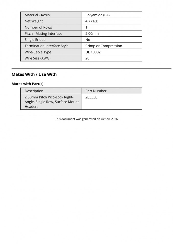 MOLEX 2196562051 product drawing page 3