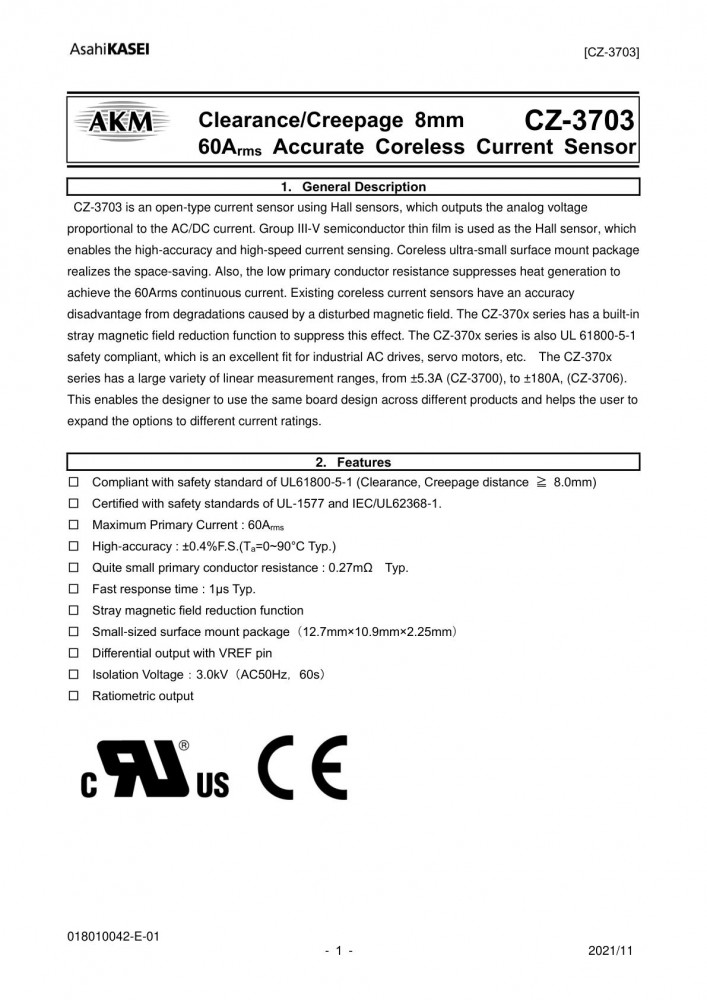CZ3703 datasheet page 1