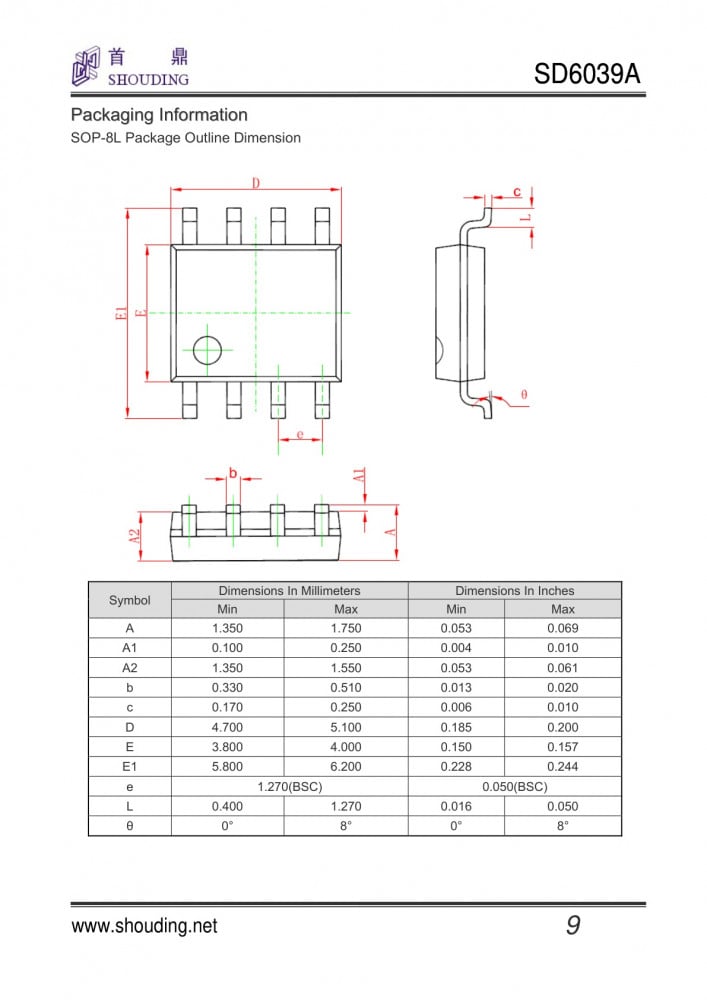 SD6039A datasheet page 8