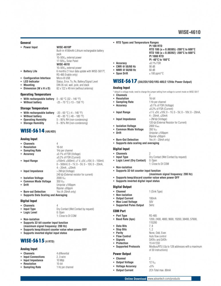 WISE-4610 document page 2