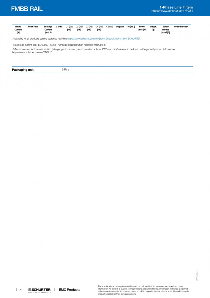 SCHURTER 5500.2266 datasheet page 4