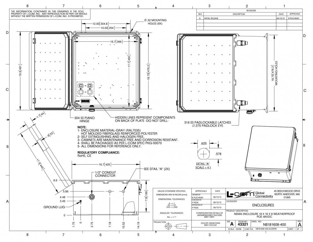 NB181608-400 technical document page