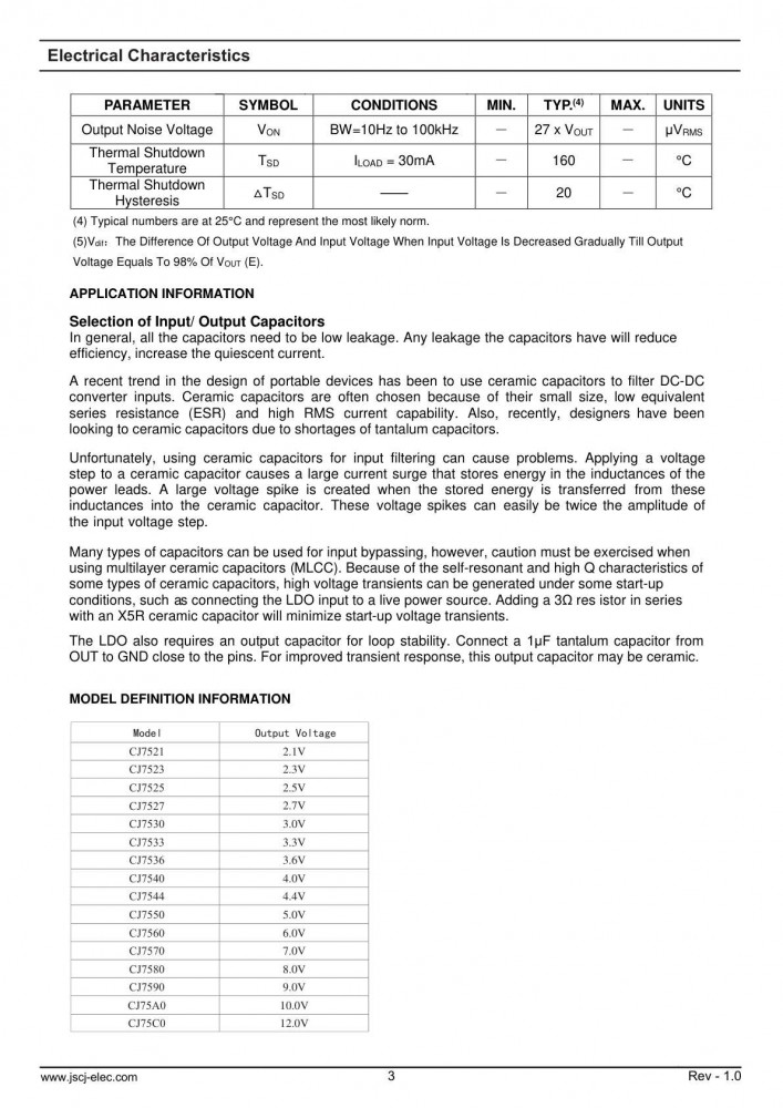 CJ7536 datasheet page 3