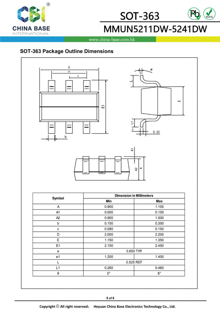 MMUN5214DW datasheet page 6