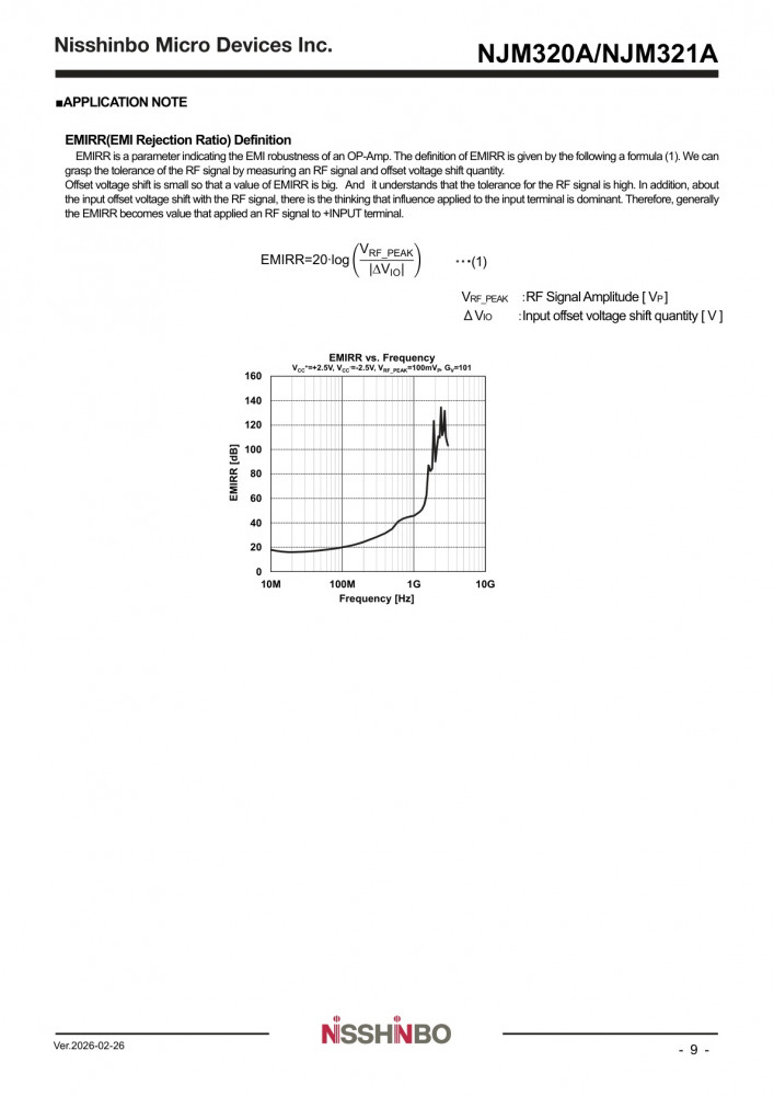 NJM321A datasheet page 9