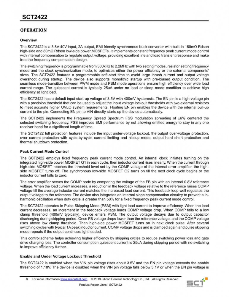 SCT2422STER datasheet page 8