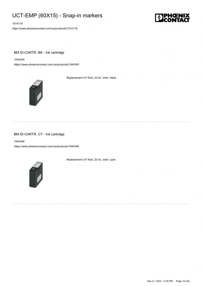 Phoenix Contact 1014119 documentation page 10