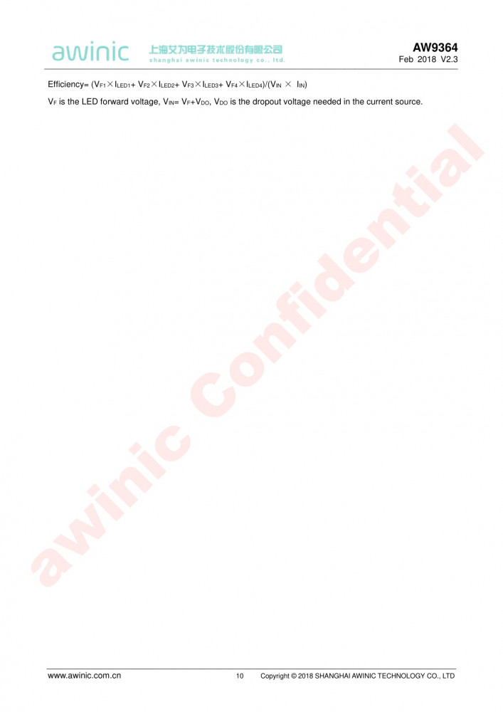 AW9364DNR datasheet page 10