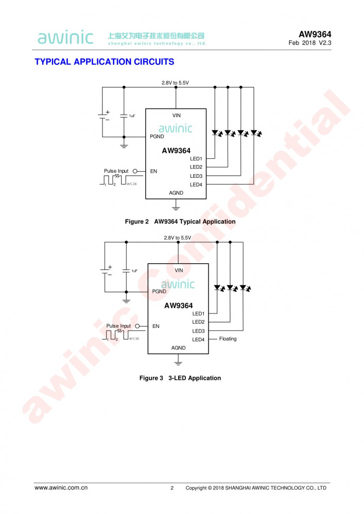 AW9364DNR datasheet page 2