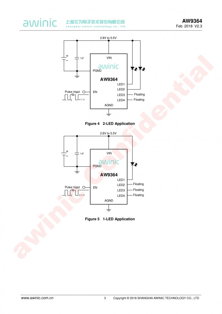 AW9364DNR datasheet page 3