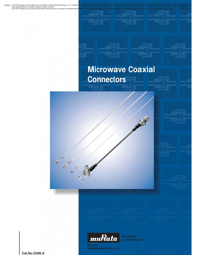 Murata MM8130-2600 catalog page 1