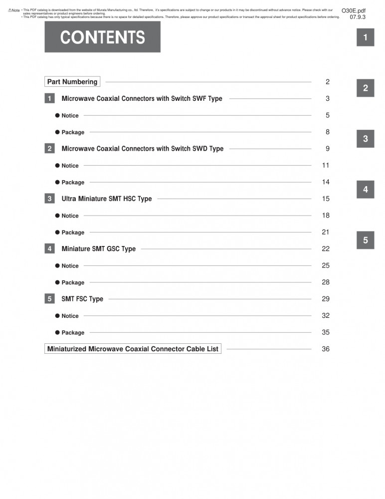 Murata MM8130-2600 catalog page 3