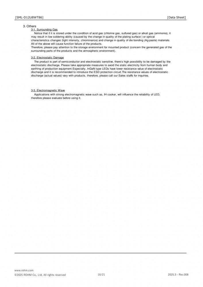 ROHM SML-D12U8WT86P datasheet page 10