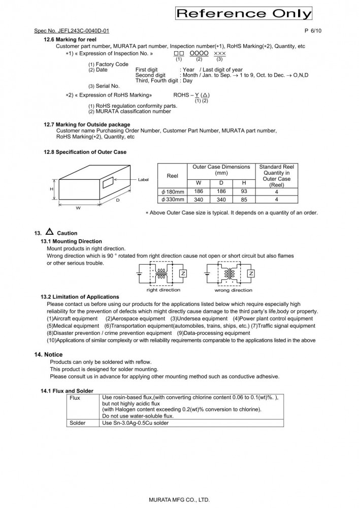 DLW44SM242SK2L specification page 6