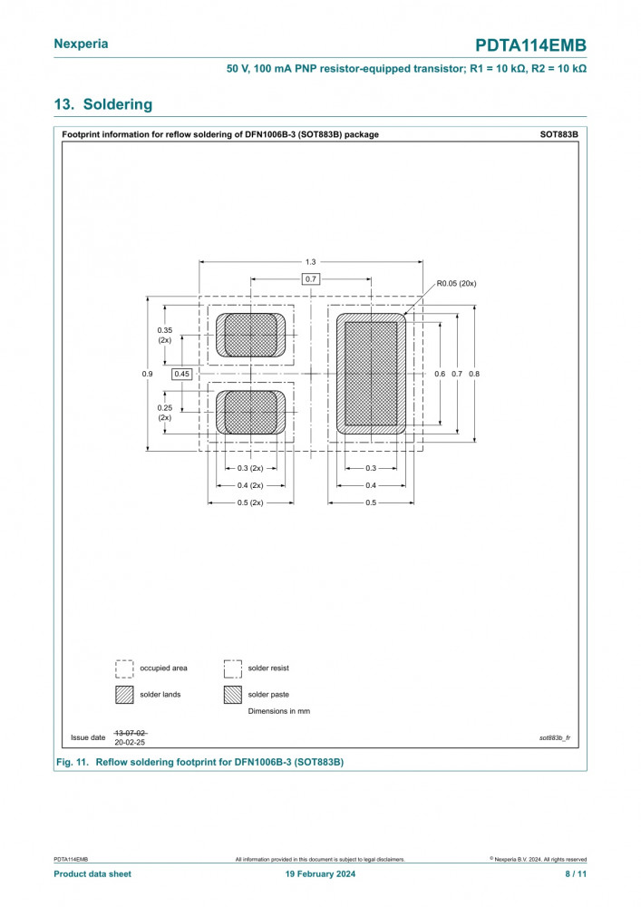 PDTA114EMB datasheet page 8