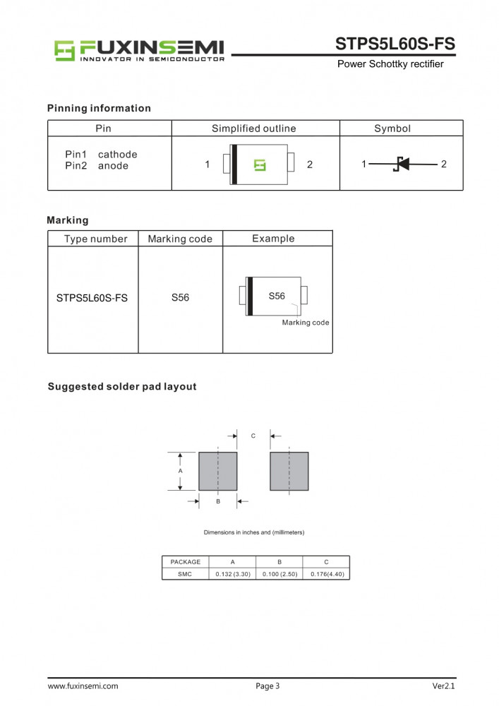 STPS5L60S-FS datasheet page 3