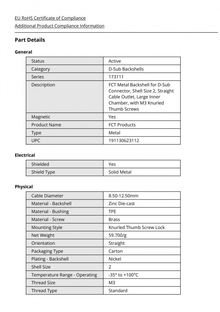 MOLEX 1731110699 drawing preview, page 2