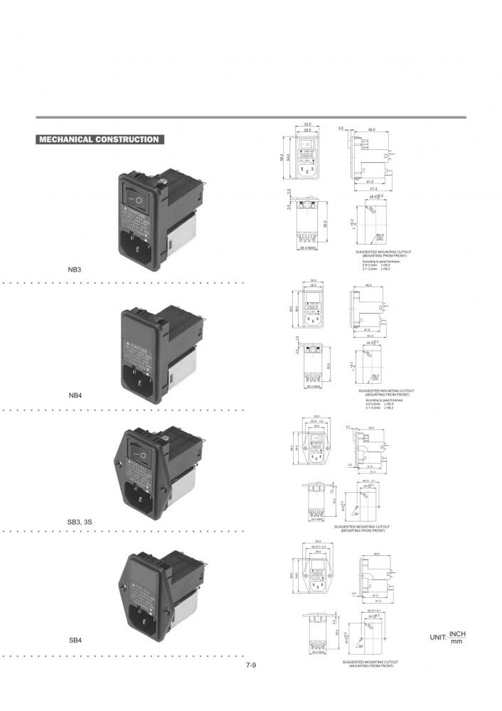 DELTA NB SB Series specification page 2