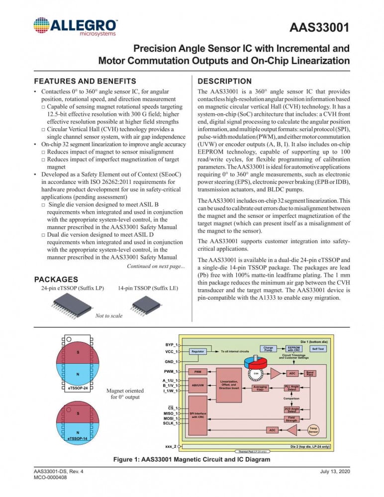 AAS33001 datasheet page 1