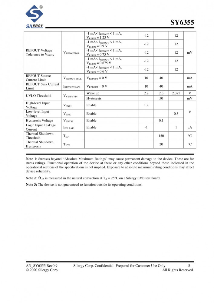 SY6355DBC datasheet page 5